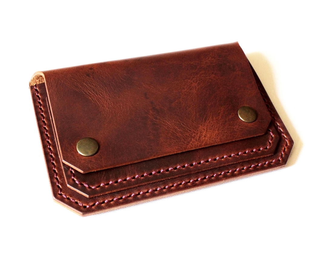Leather Belt Wallet – Hidden Secret Pouch, Minimalist Slim Travel Card ...
