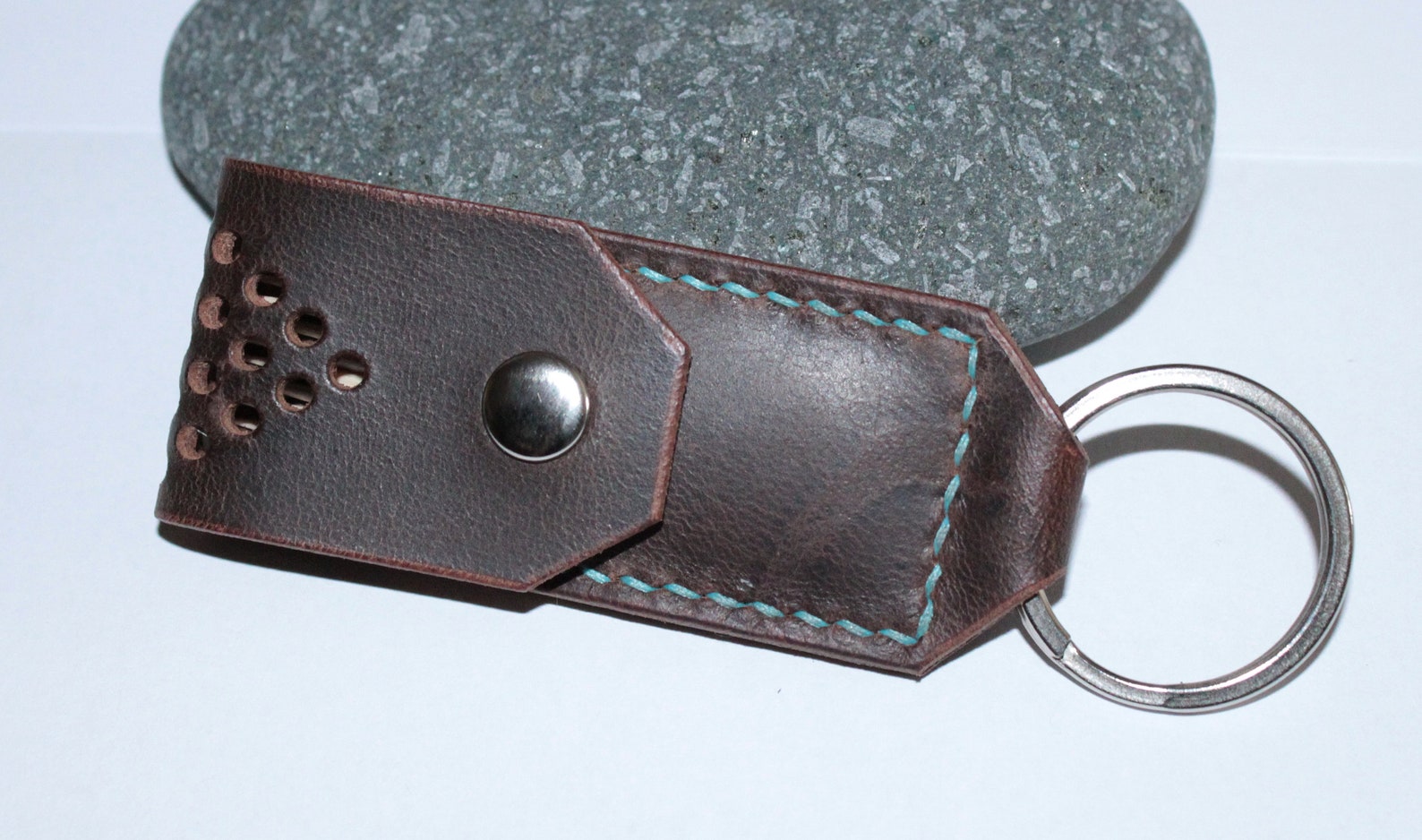 Minimalist Leather Keychain Toothpicks Holder Leather | Etsy