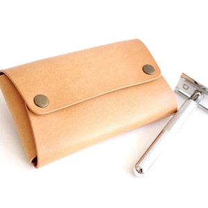 Handmade Leather Shaving Kit Holder Personalized Grooming - Etsy