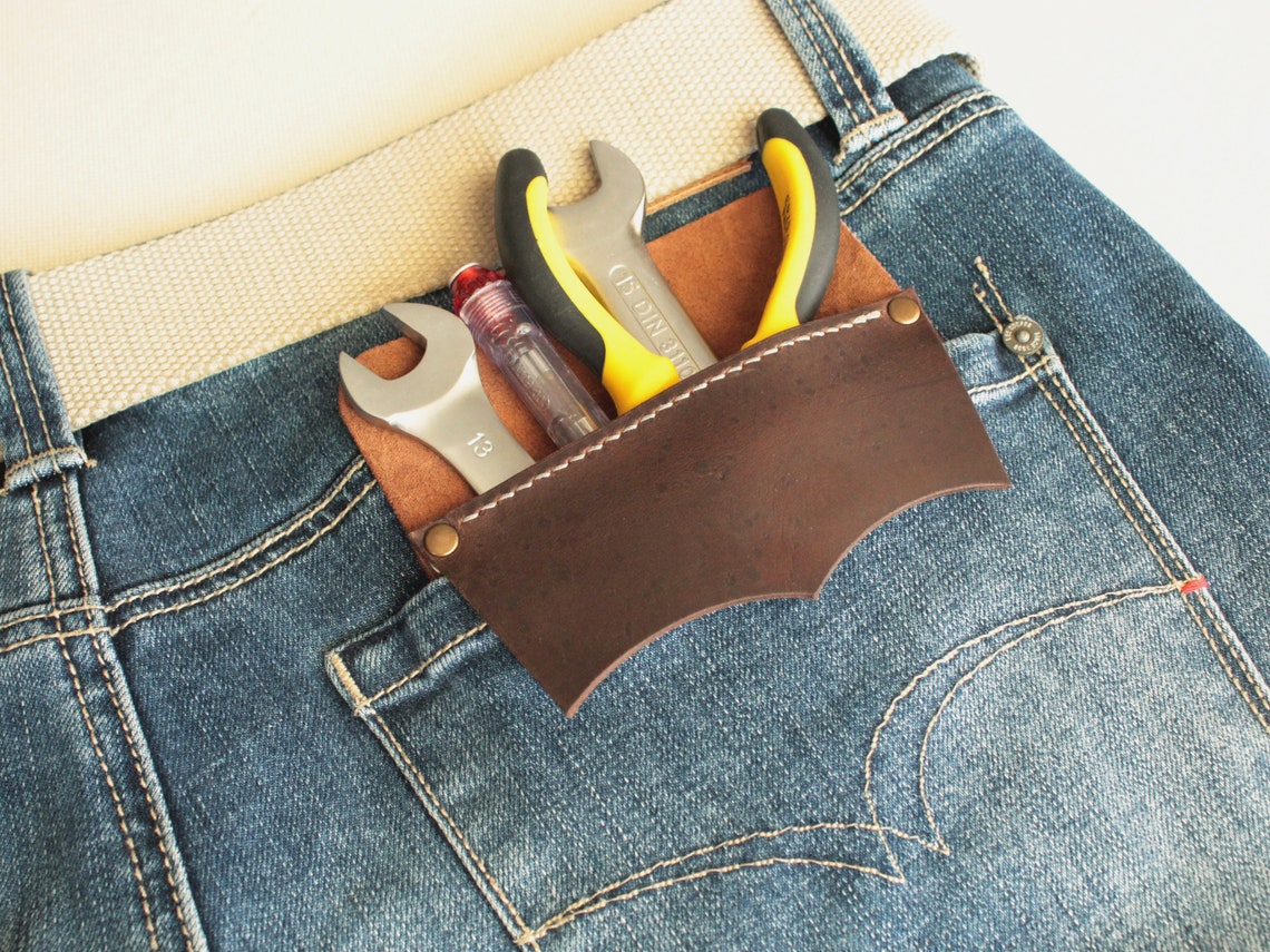 Leather Tools' Pouch Leather Pocket Protector for Tools | Etsy