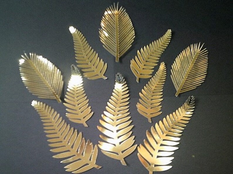 Pre-cut Paper Gold Leaves 10 Piece 4-6 Inch Leaf Set 1/party - Etsy