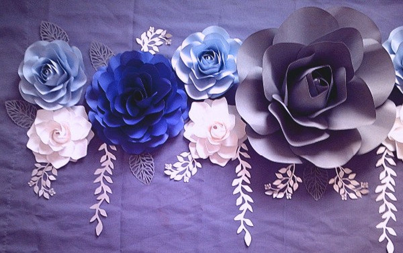 11 Pc Paper Roses and Gardenias Backdrop Set/wall | Etsy