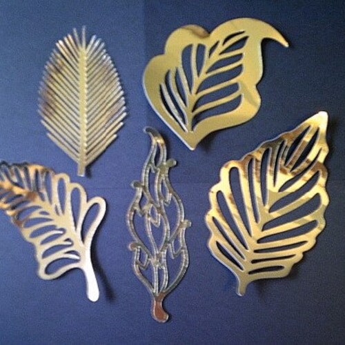 Pre-cut Paper Gold Leaves 10 Piece 4-6 Inch Leaf Set 1/party - Etsy