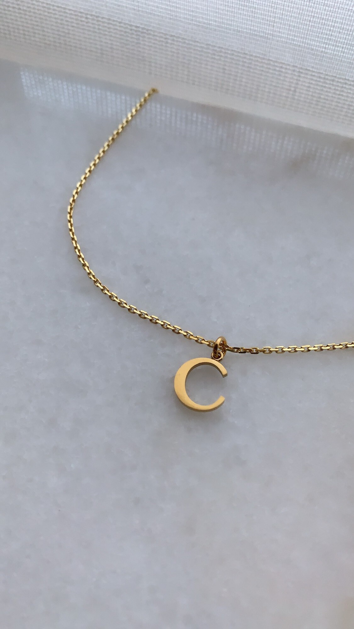 Letter Chains Pendant Gold Silver | Etsy