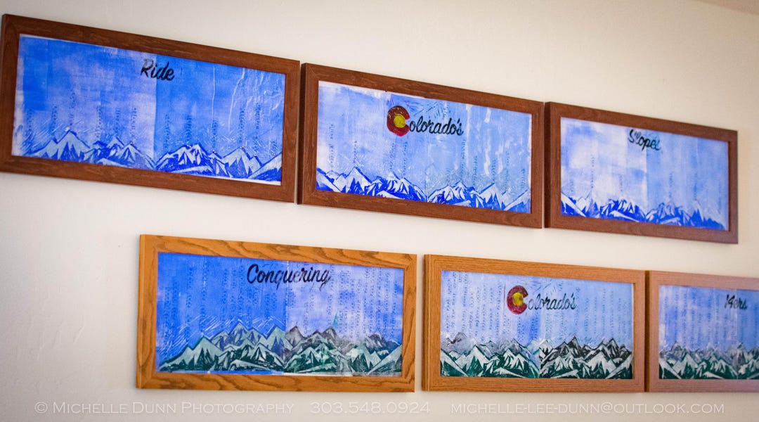 Colorado Ski Slope Push Pin Map – Set of 3 Framed Mountain Prints - Etsy