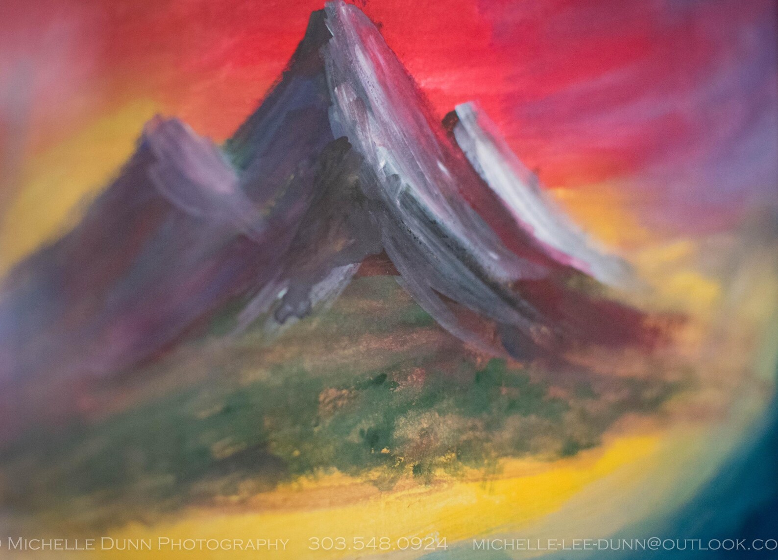 Mystic Mountain - Original Abstract Mountain Landscape Painting - Etsy