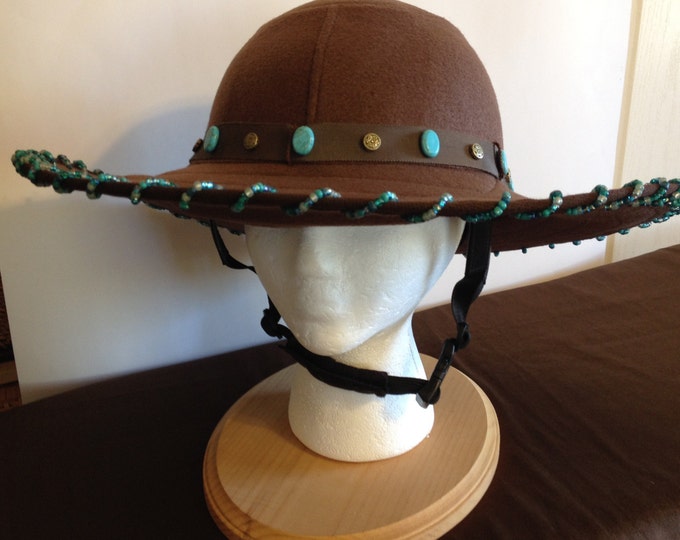 Equestrian Helmet Cover/hat Buckaroo Wide Brim Collection - Etsy