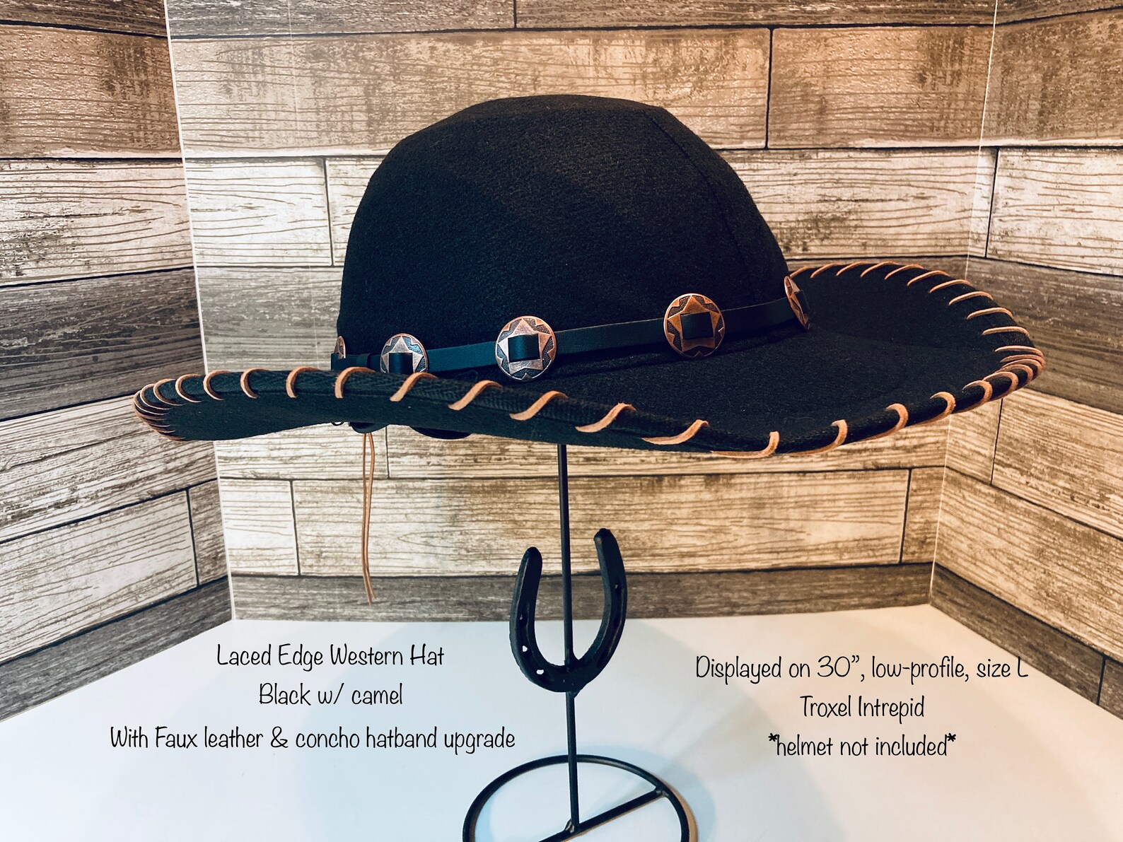 Laced Edge Western Helmet Hat - Etsy