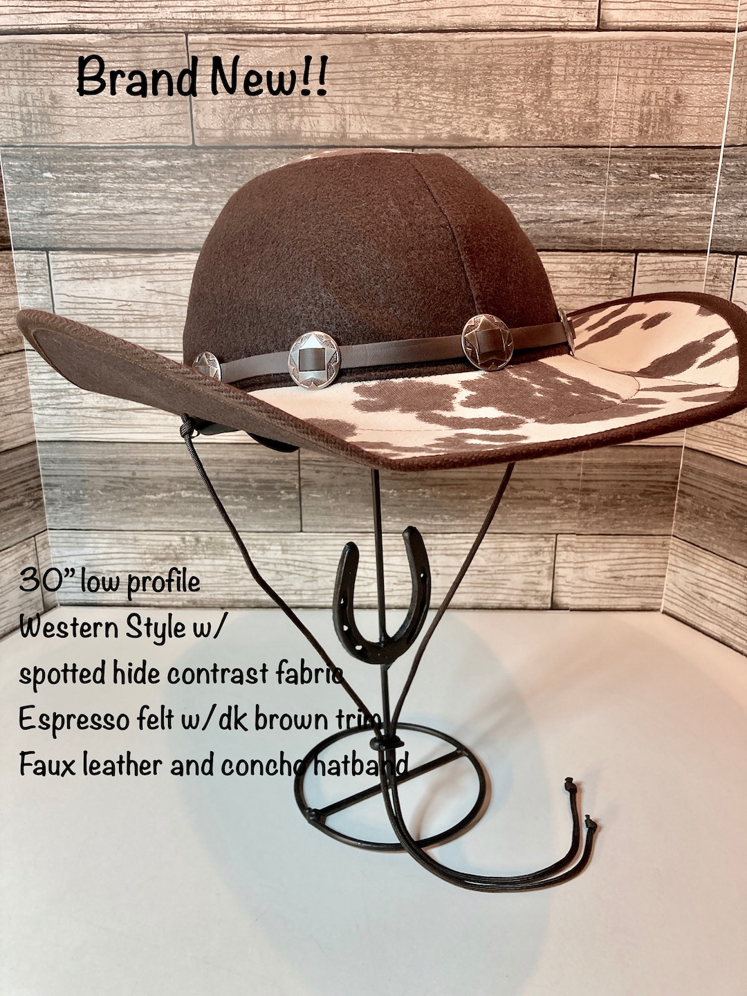Spotted Hide Western Style Equestrian Helmet Hat - Etsy
