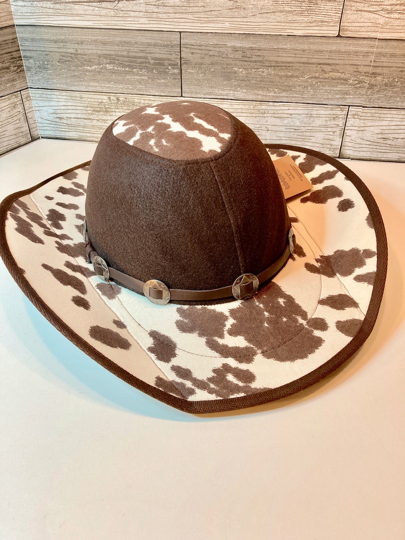 Spotted Hide Western Style Equestrian Helmet Hat - Etsy