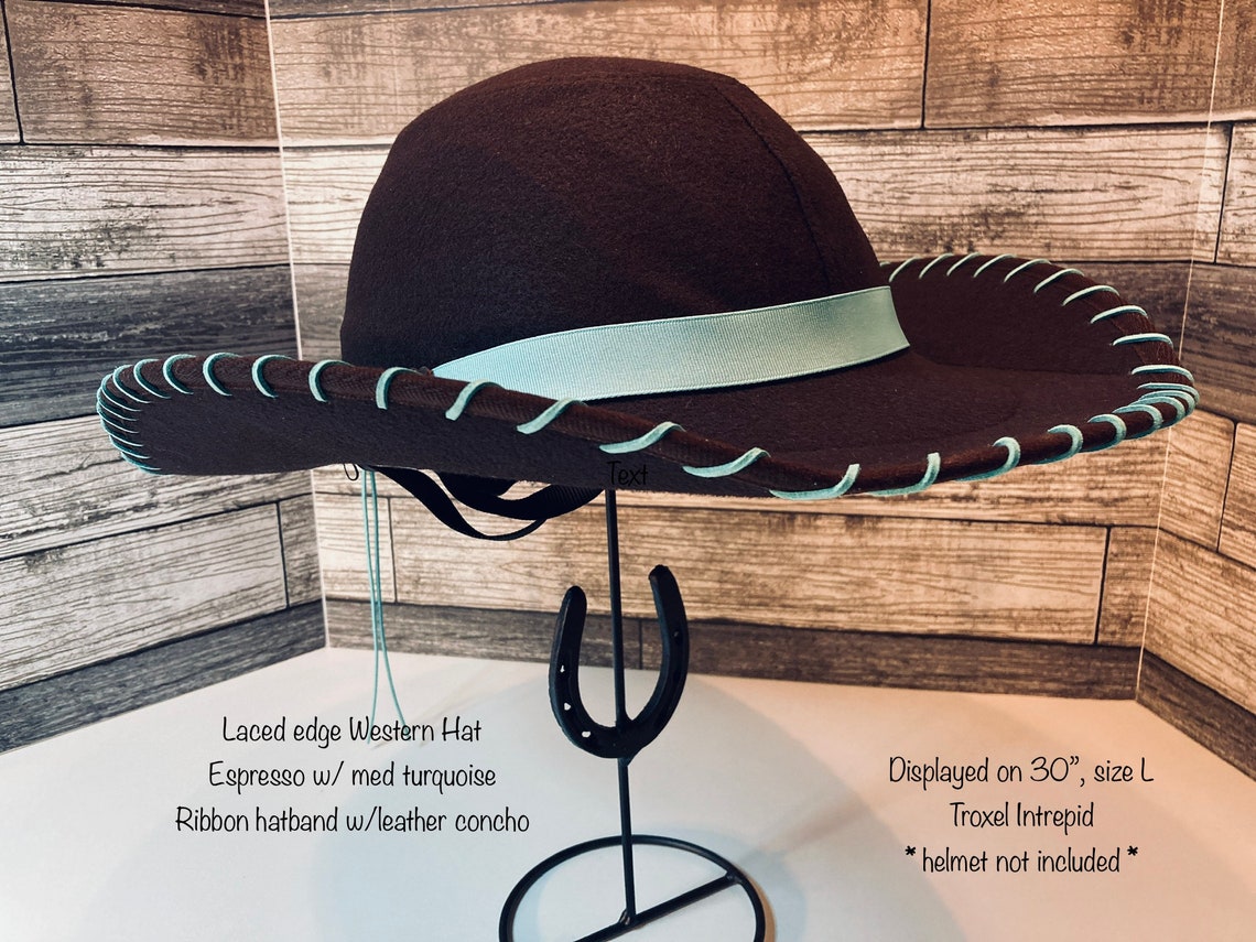 Laced Edge Western Helmet Hat - Etsy