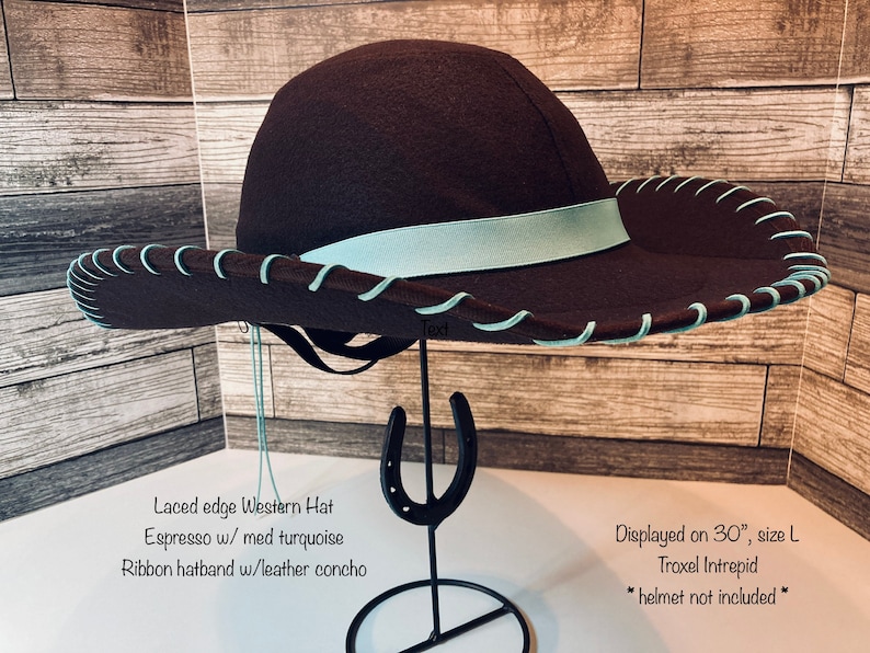 Laced Edge Western Helmet Hat - Etsy