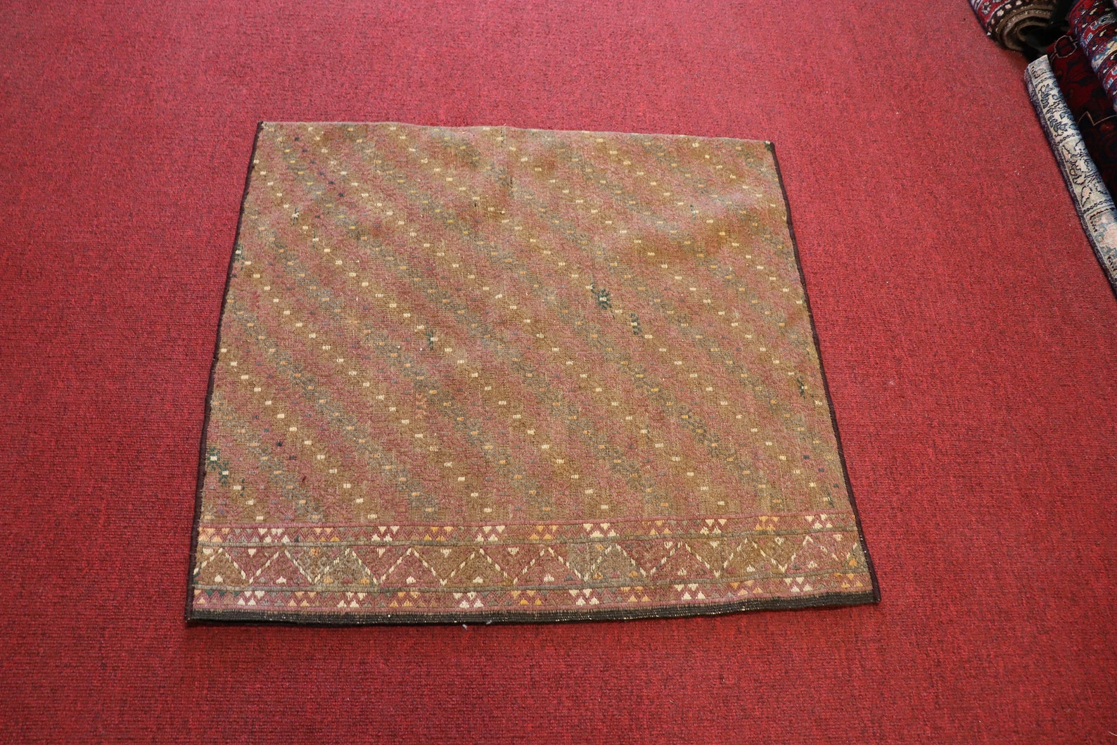 Size 2 7 X 2 9 Feet Vintage Turkomen Small Sumak Faded Yamut Etsy