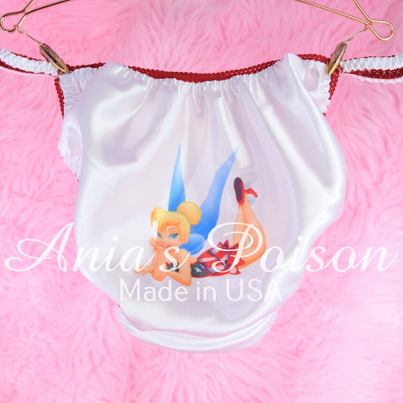 Sissy Satin July 4th Fairy Princess Panties White Rare Etsy