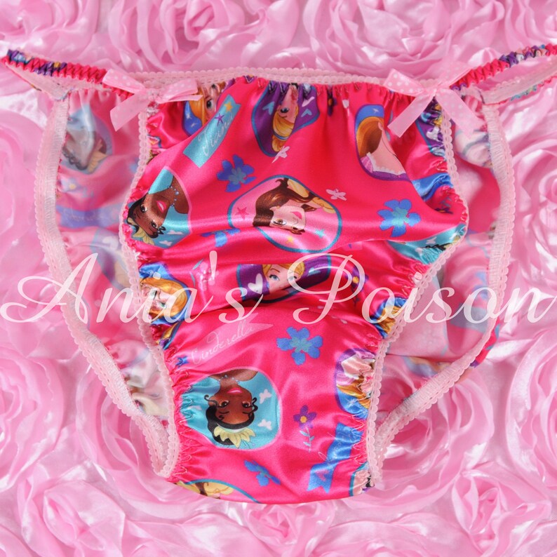 Limited Edition Pink Princess Print Satin Sissy Panties And Etsy