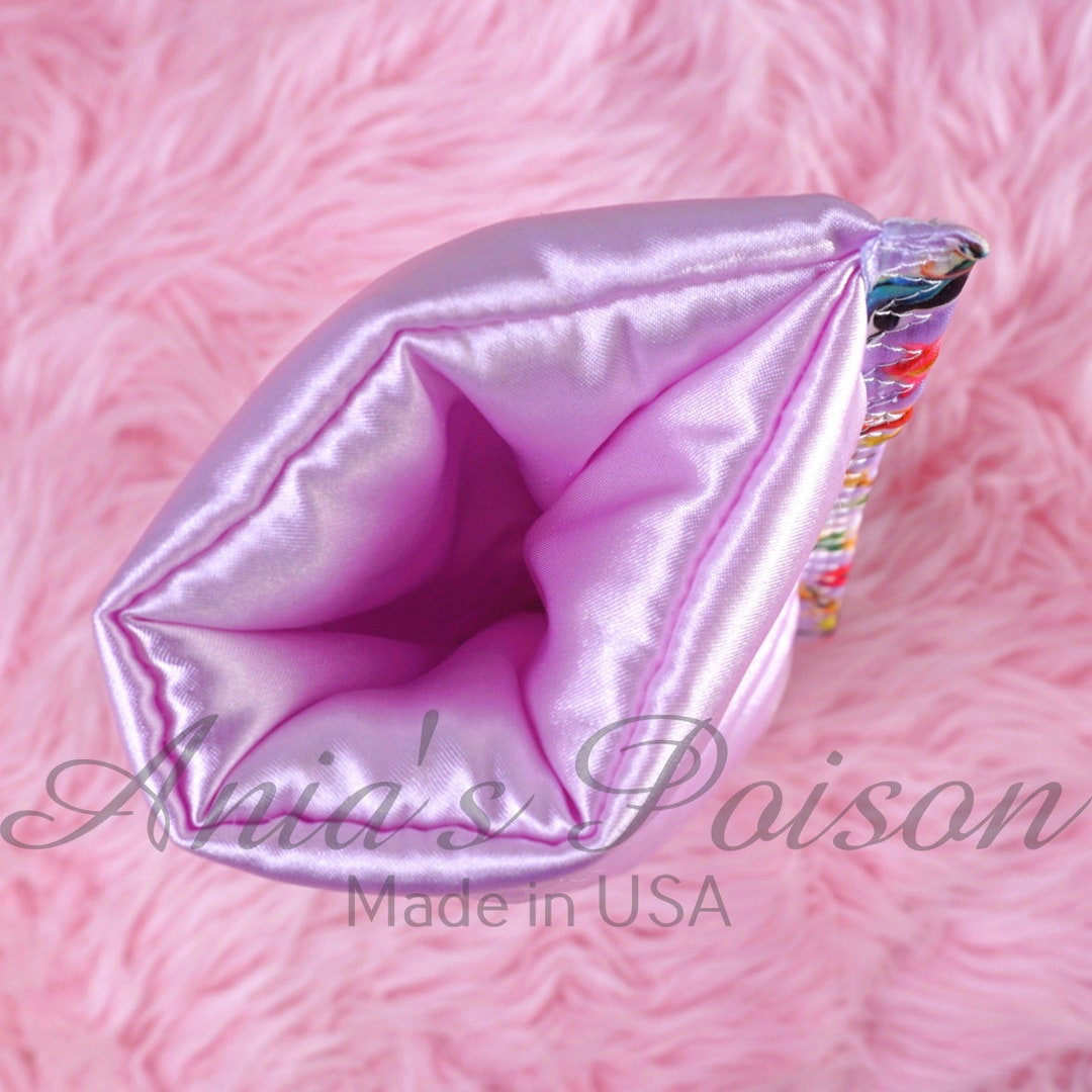 Satin Slippery Smooth Double Sided PADDED Pleasure Sleeve Lilac Pink ...