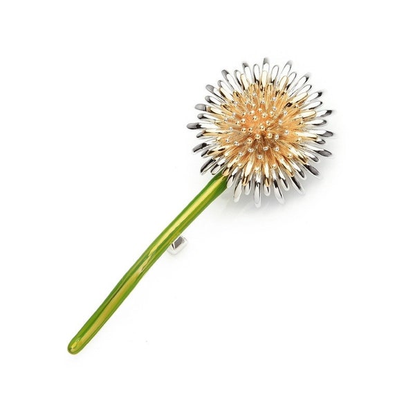 Dandelion Brooch - Etsy