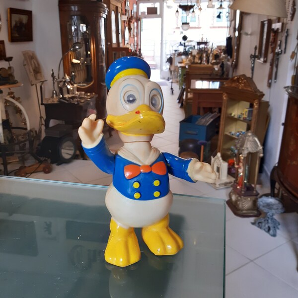 Vintage Donald Duck Rubber Toy - Etsy