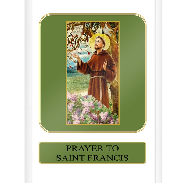 St. Francis Prayer Cards - Etsy