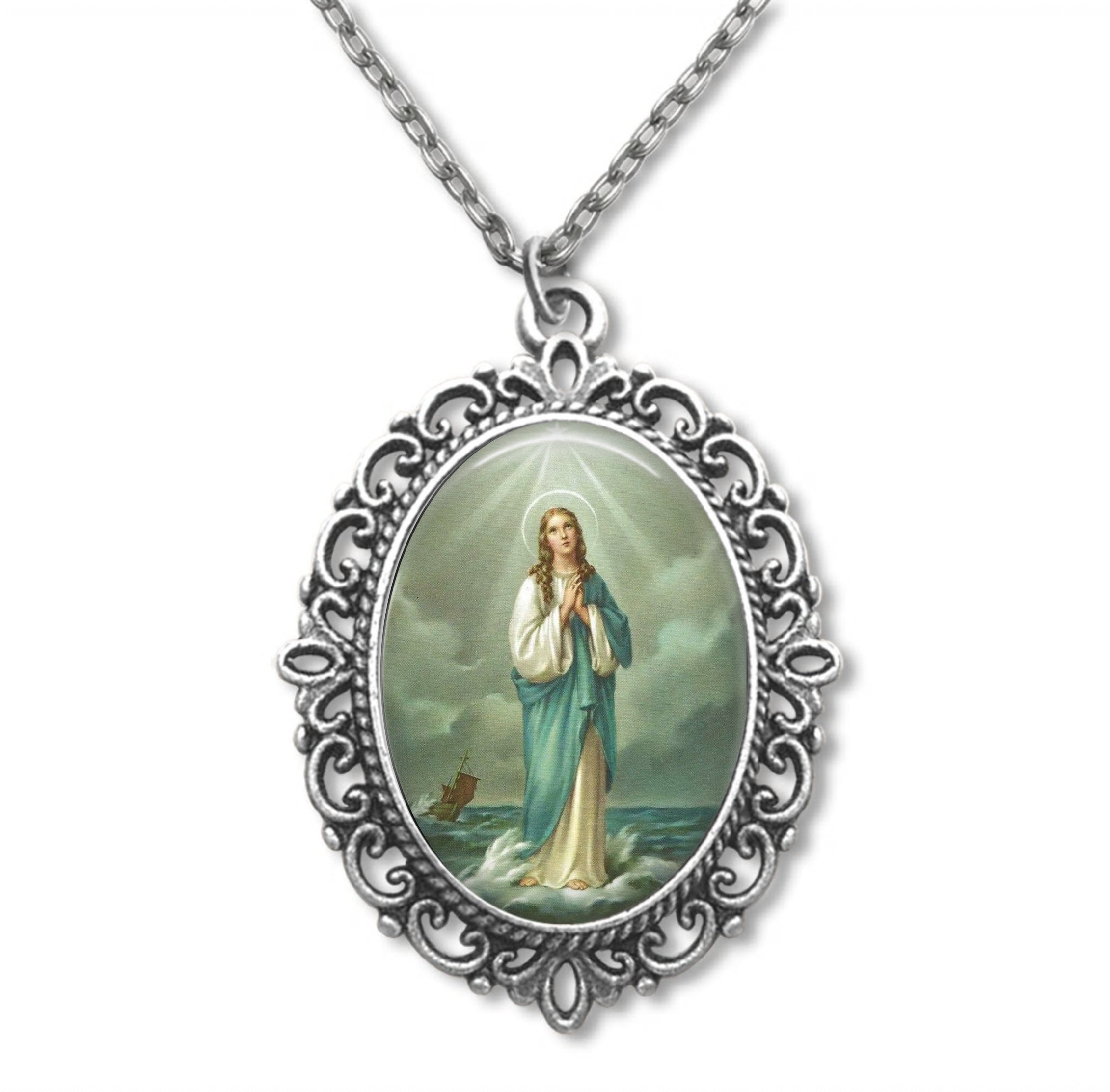 Our Lady Star of the Sea Religious Medal Catholic Gift | Etsy