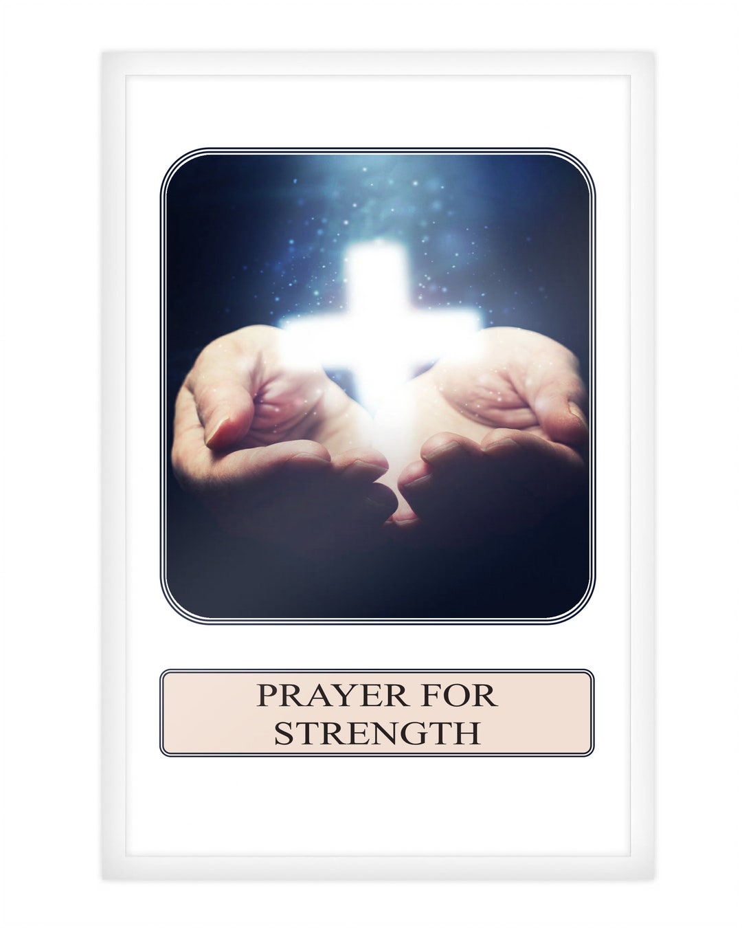 Prayer for Strength, Prayer Card, Courage Prayer, Catholic Gifts ...
