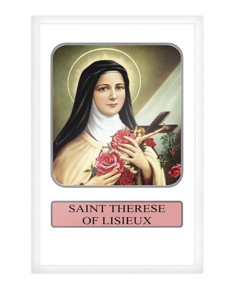 Saint Therese De Lisieux the Little Flower Prayer Card St - Etsy