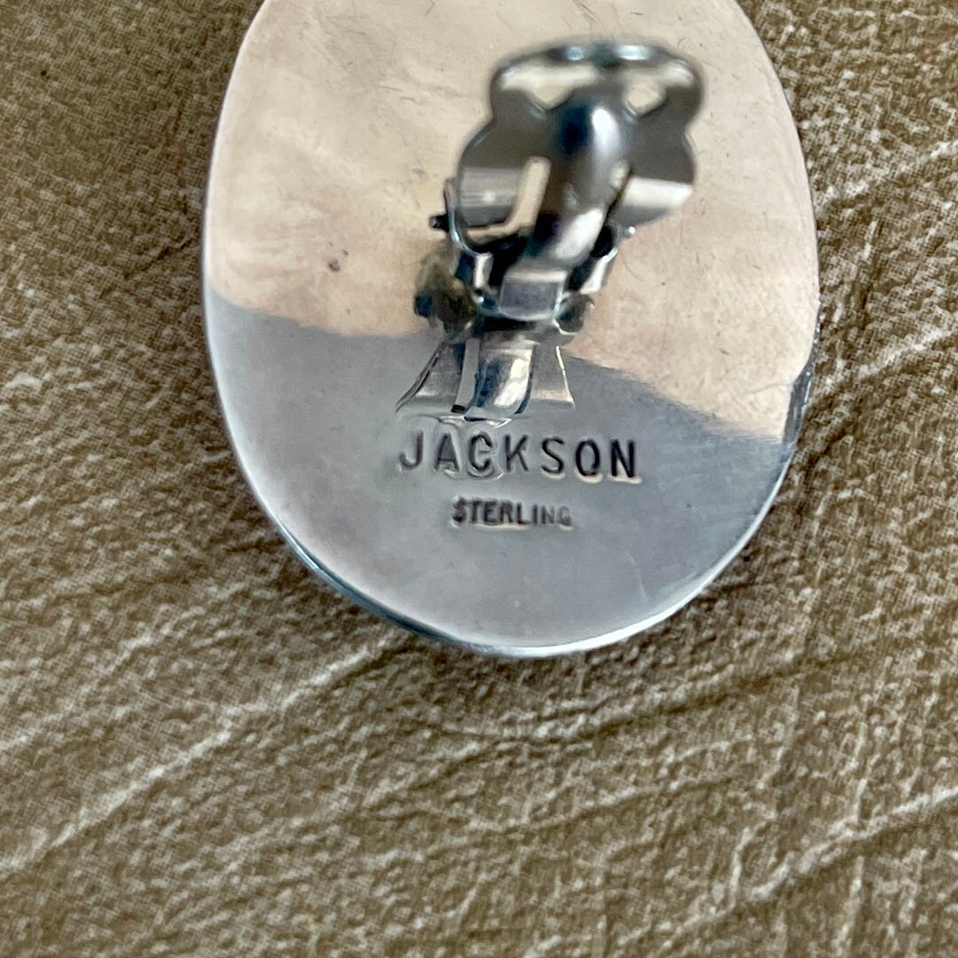 Tommy Jackson Traditional Navajo Shadowbox Sterling Silver and Onyx ...