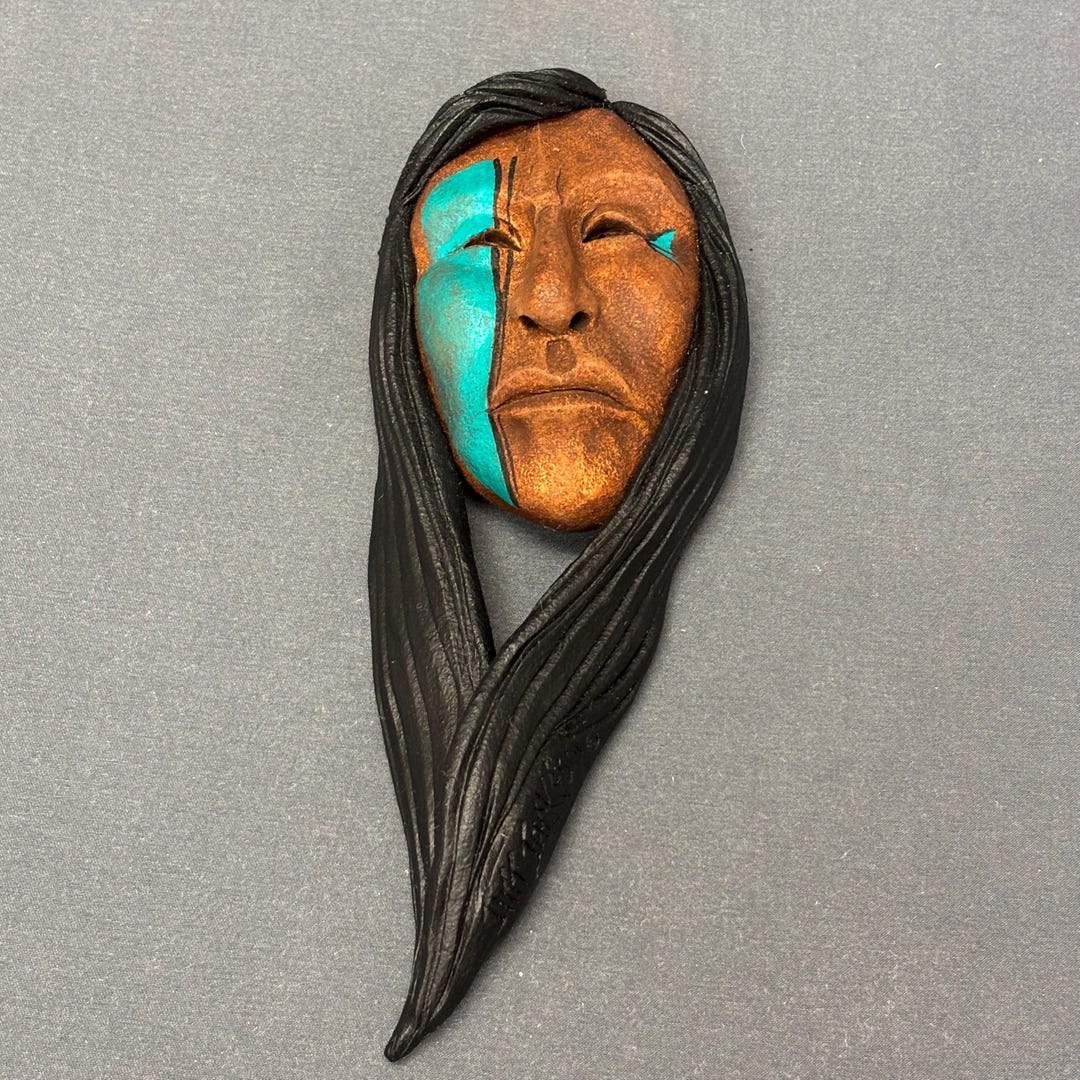 Jim Jackson Clay Wall Hanging Klamath/modoc Face (RS74) - Etsy