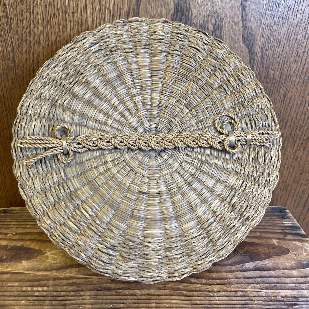 Woodlands Sweetgrass and Split Ash Round Basket With Lid (SSB45) - Etsy