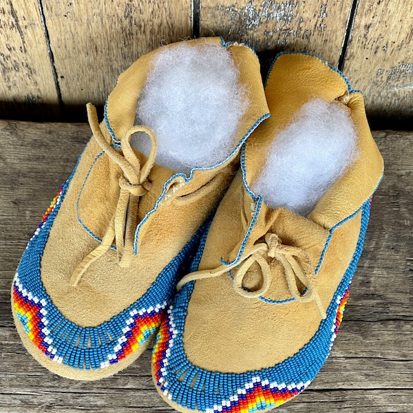 Authentic Native American Moccasins - Etsy