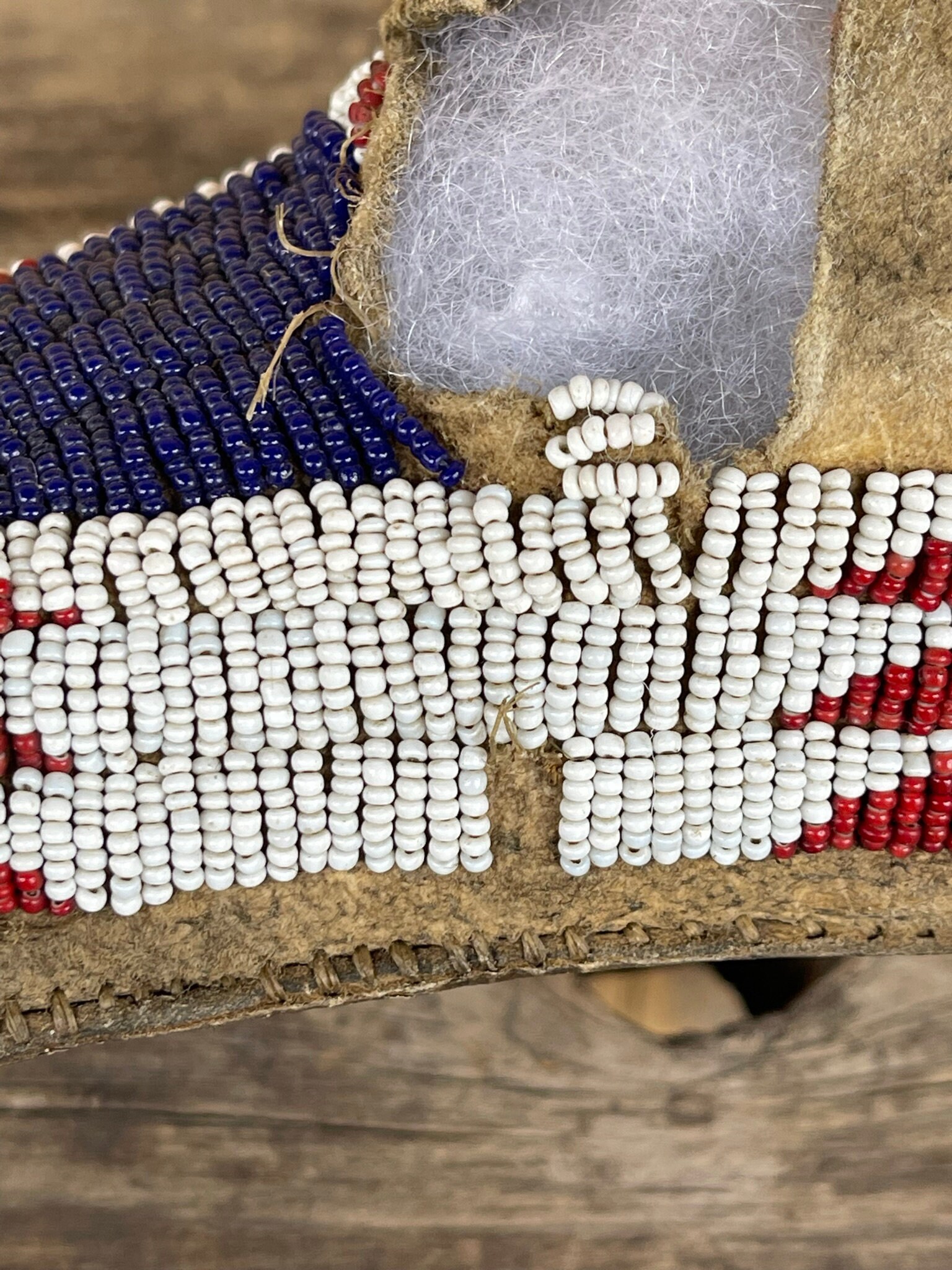 Cheyenne Authentic Native American Beaded Moccasins - Antique Late ...