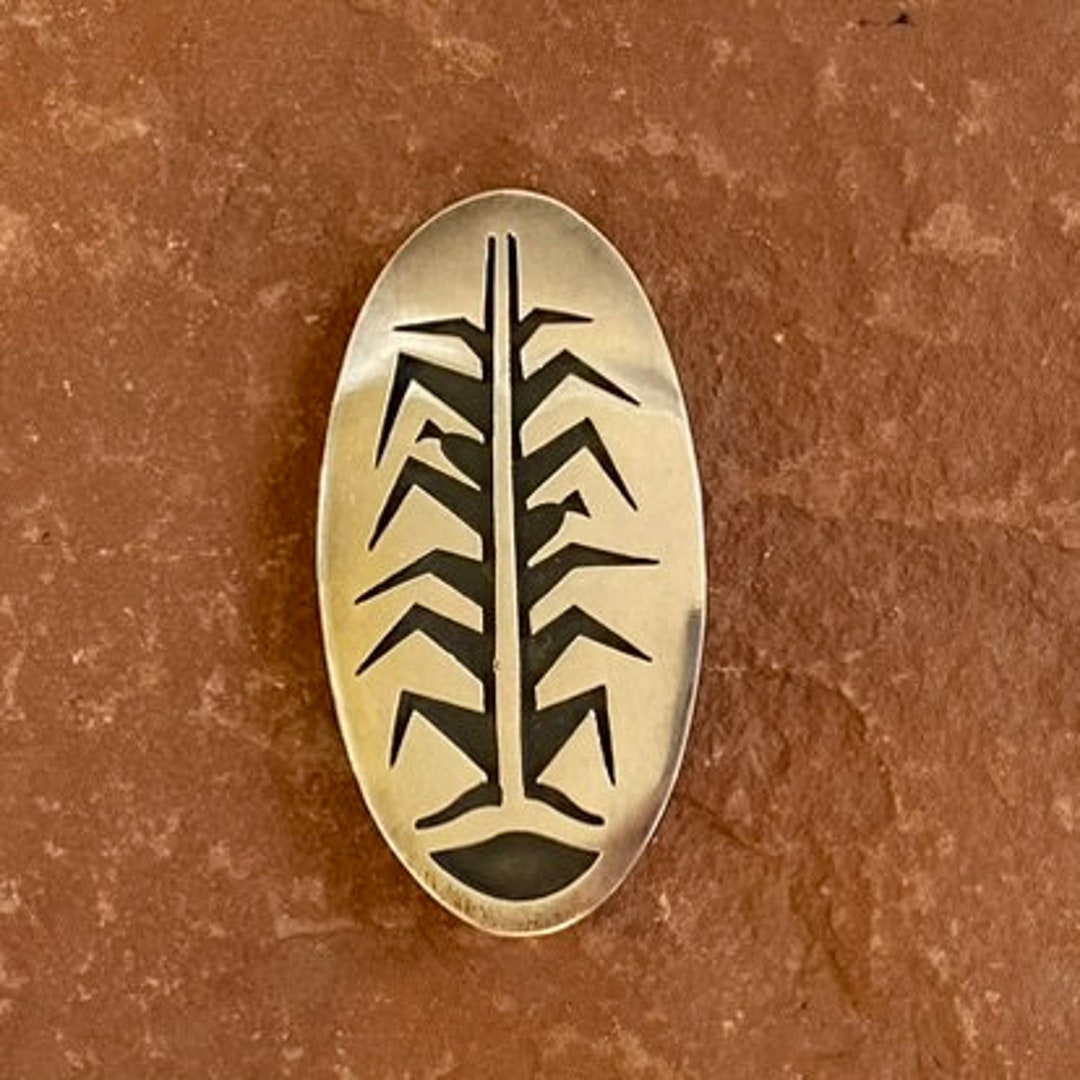 Hopi Overlay Corn Design Pin by Duane Koinva BH59 - Etsy