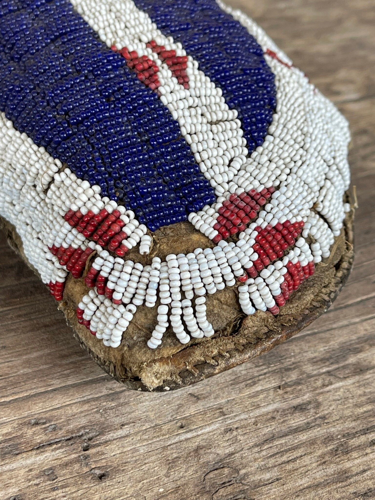 Cheyenne Authentic Native American Beaded Moccasins - Antique Late ...