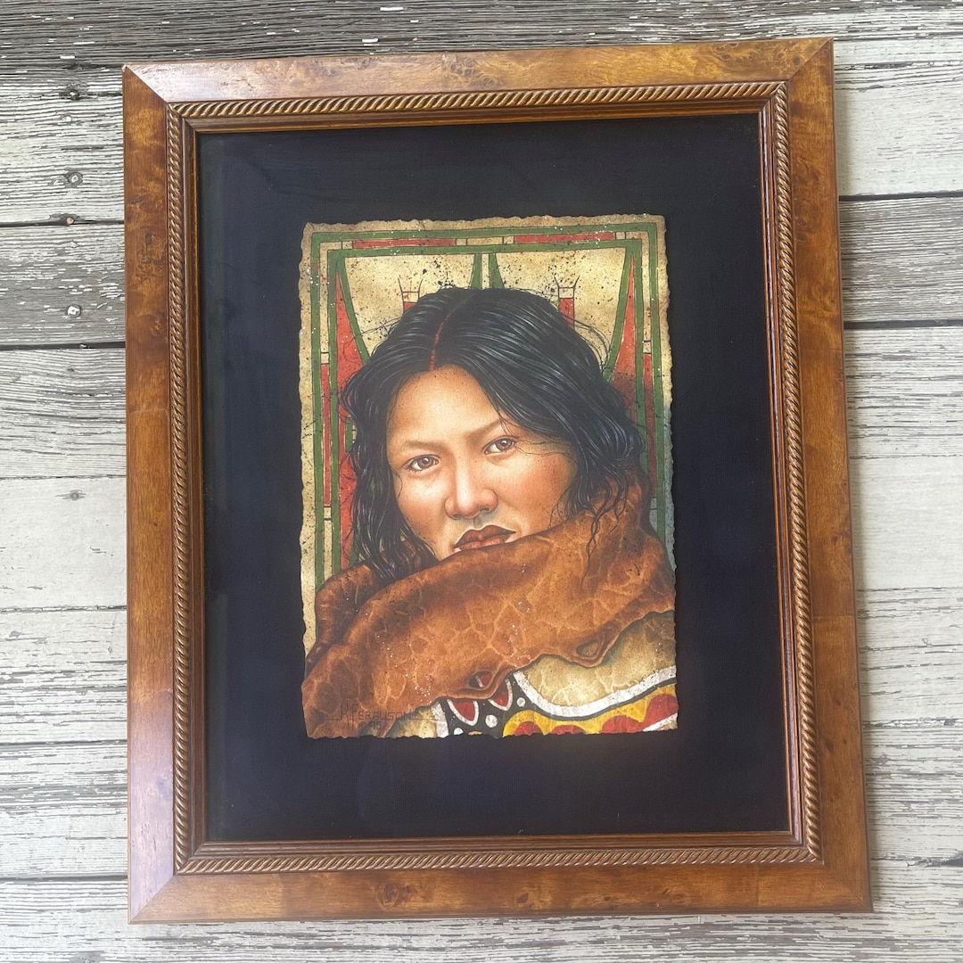Original Painting of Native American Woman, by Ken Ferguson - One-of-a ...