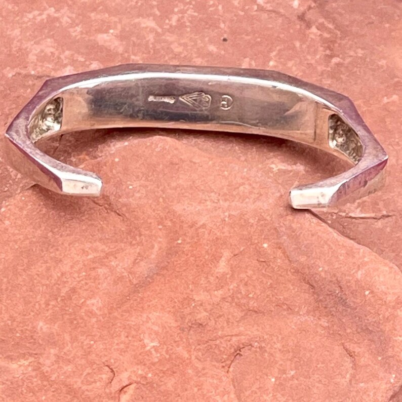 Navajo Sonoran Gold Turquoise Inlay Bracelet by David Rosales of ...