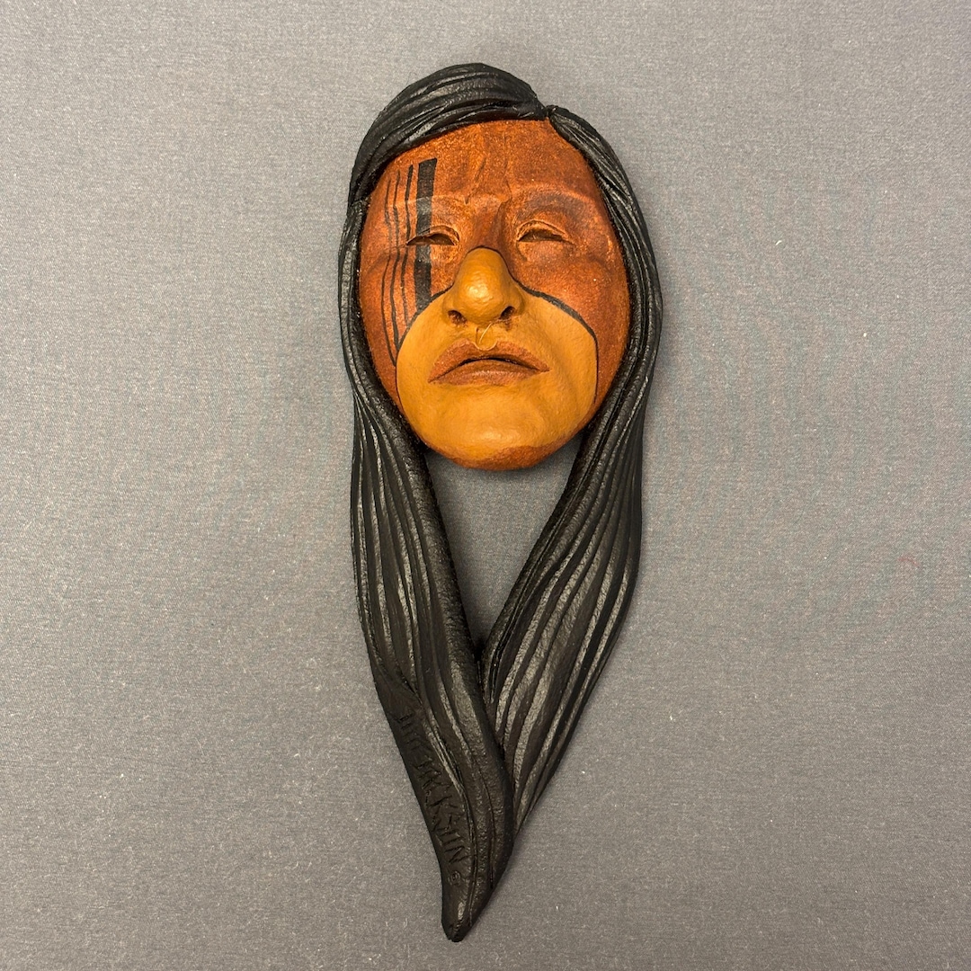 Jim Jackson Clay Wall Hanging Klamath/modoc Face (RS73) - Etsy