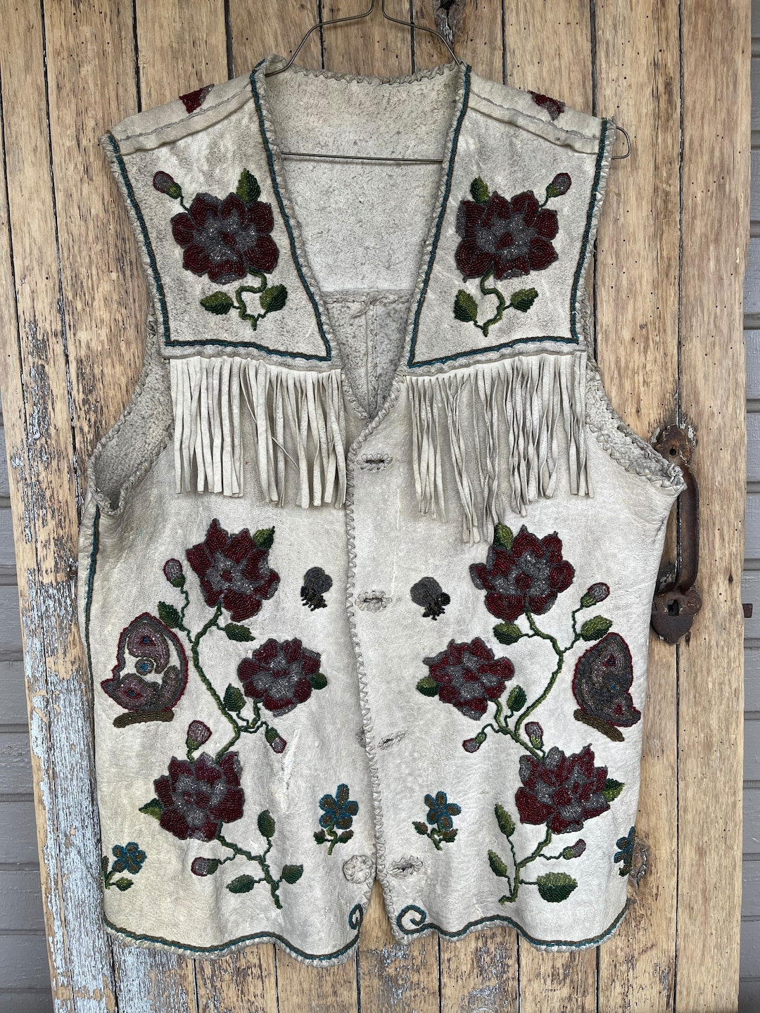 Blackfeet Vintage Beaded Vest Ca. 1920s Authentic Native American ...