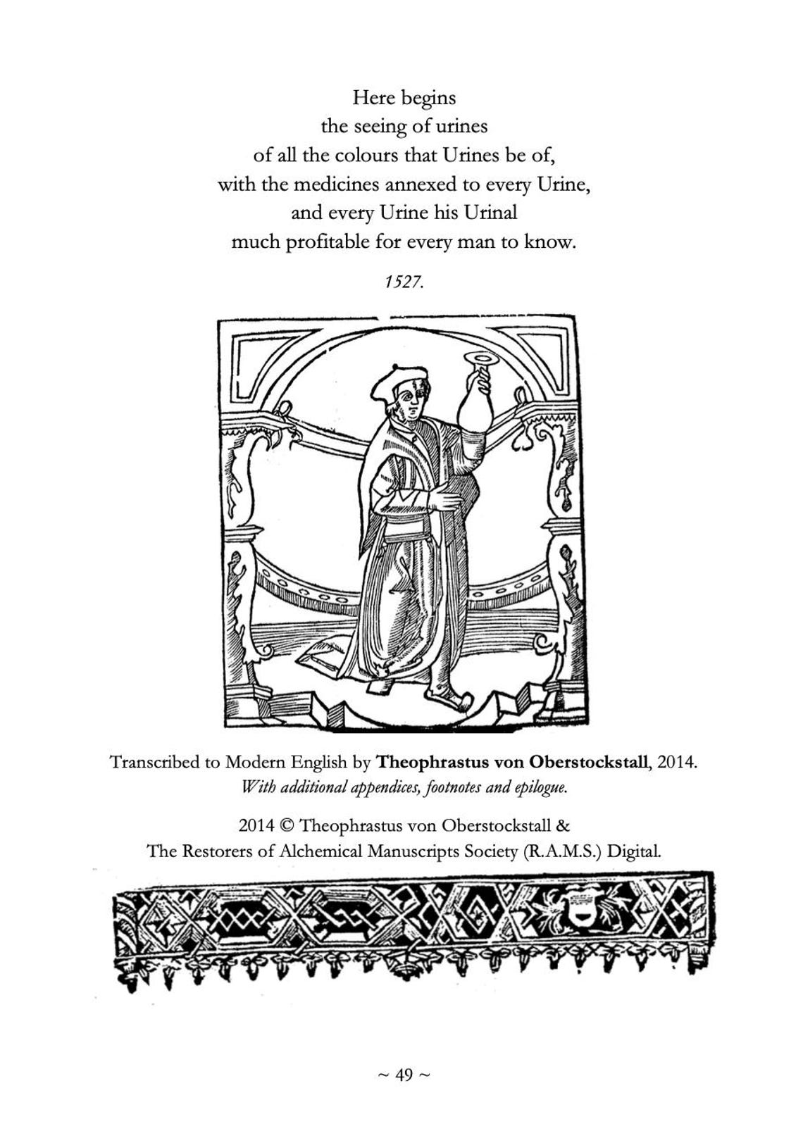 Medieval Urine Diagnosis Guide: 13th-15th Century Pamphlet (digital ...