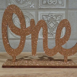 Glitter One Cake Topper Gold Glitter Cake Topper Keepsake Cake Topper ...