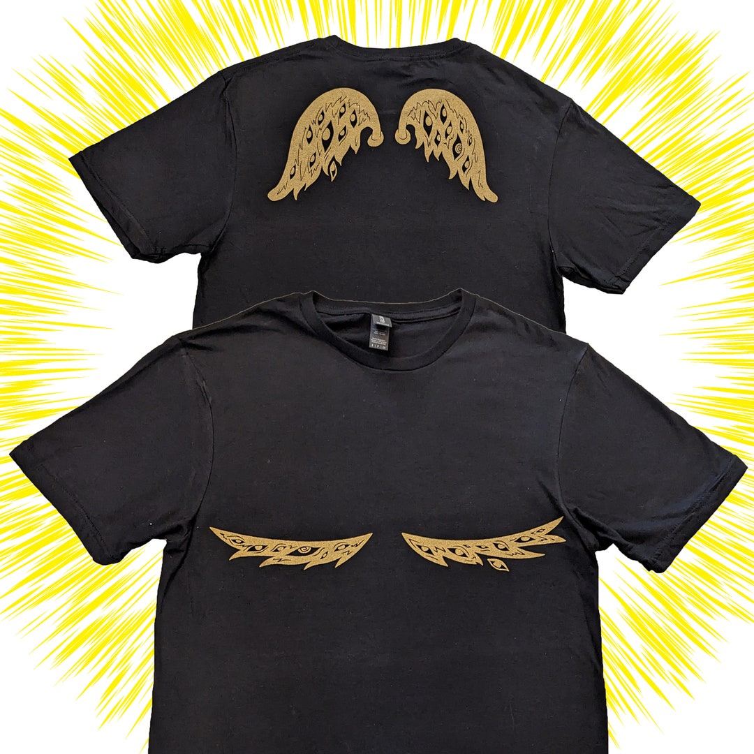 Divine Scars- Metallic Gold Angel Wings Chest Scars Double Sided Hand ...