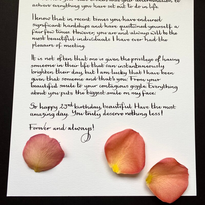 Calligraphy Service - Etsy