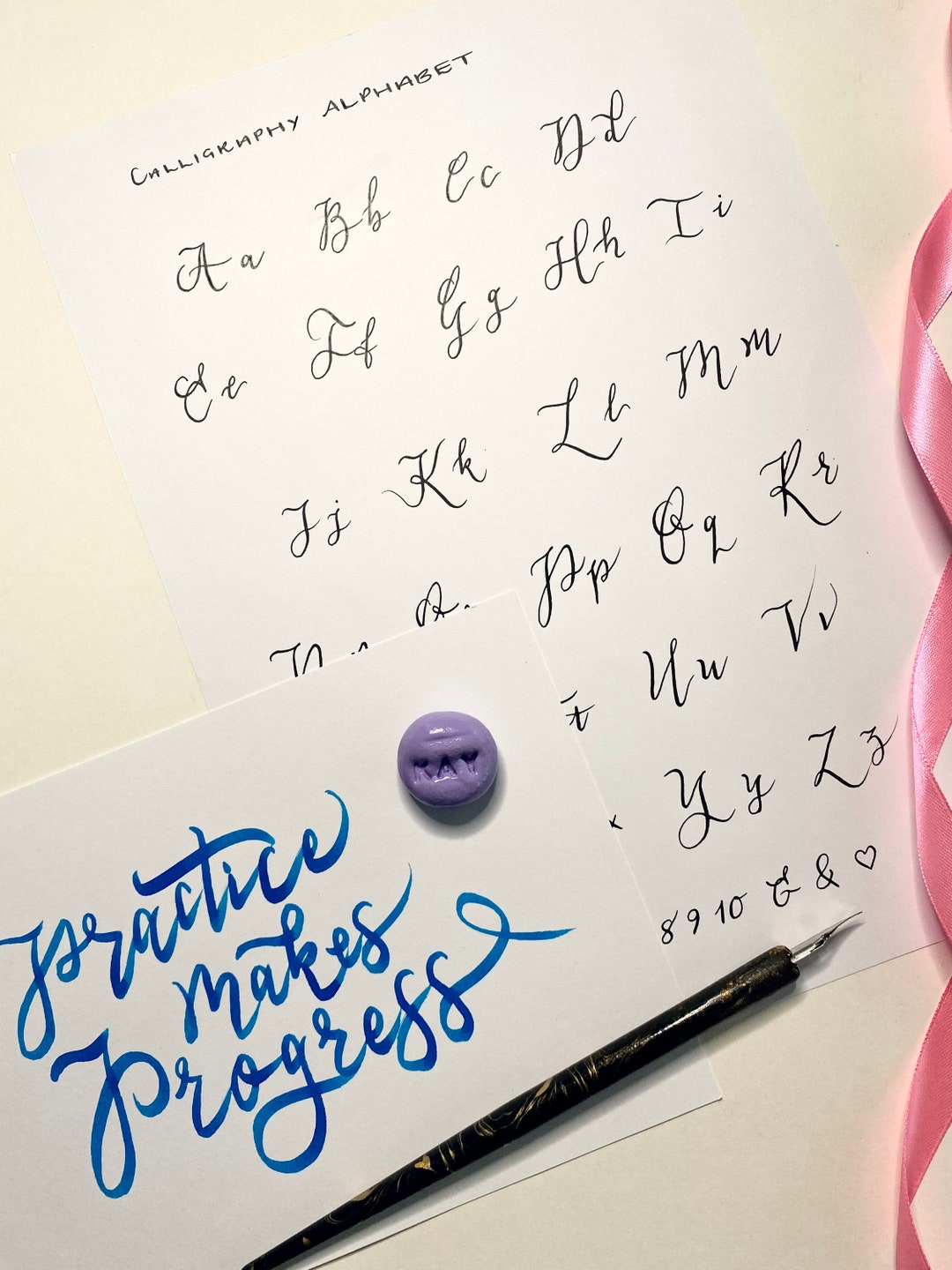 Alphabet Digital Download, Calligraphy Practice, Alphabet Exemplar ...