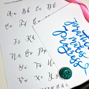 Alphabet Digital Download, Calligraphy Practice, Alphabet Exemplar ...