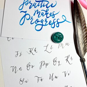 Alphabet Digital Download, Calligraphy Practice, Alphabet Exemplar ...