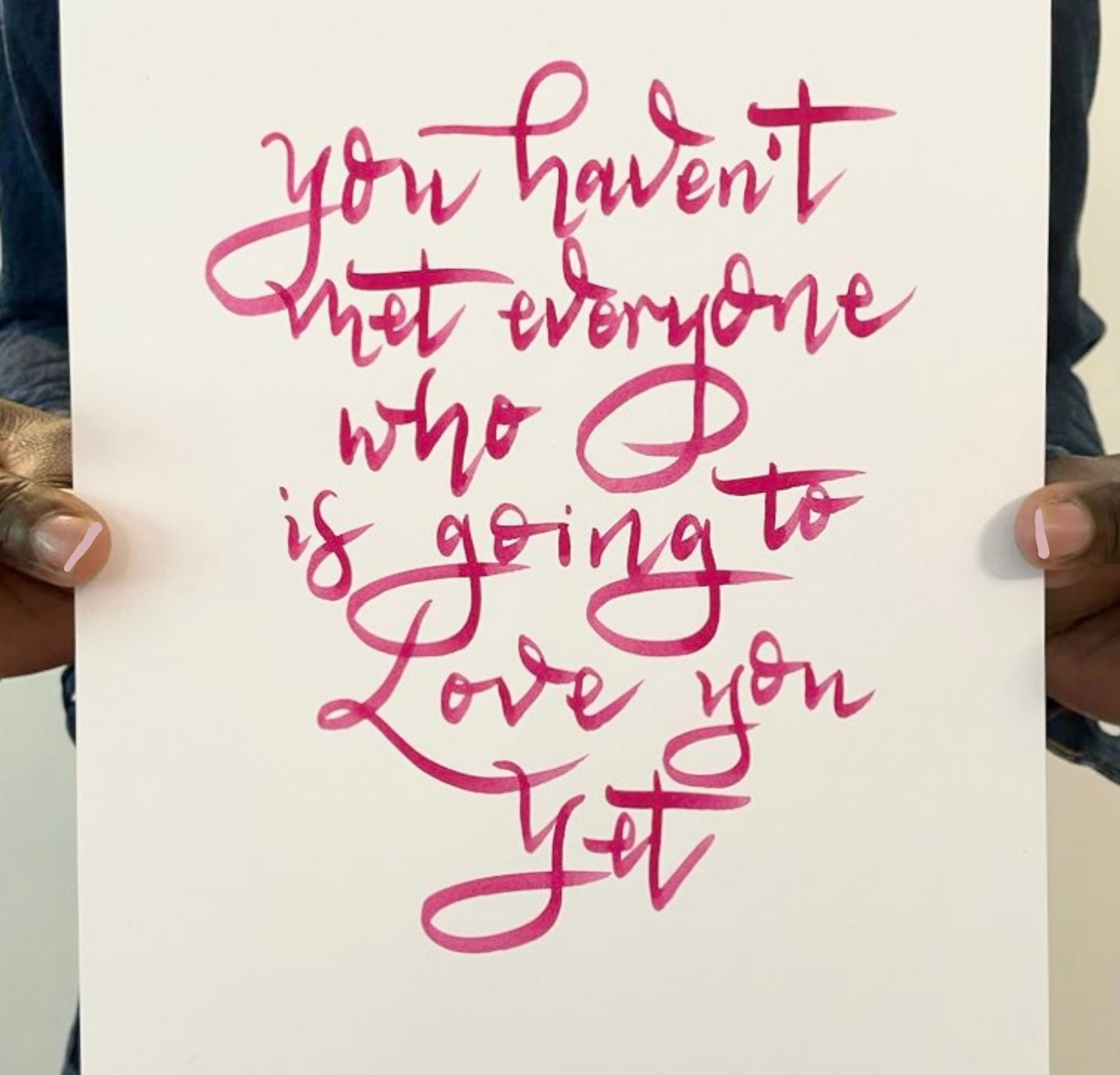 Handwritten Typography Lyrics