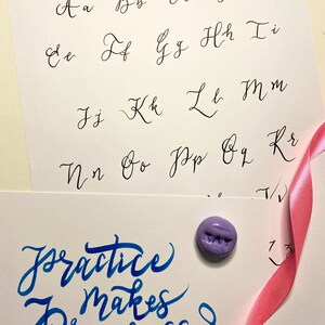 Alphabet Digital Download, Calligraphy Practice, Alphabet Exemplar ...