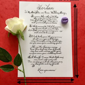 To My Daughter on Your Wedding Day Daughter Wedding Gift - Etsy