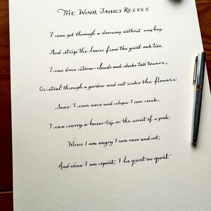 A3 Poem, A3 Letter, 11 X 14 Inch Poem, Calligraphy Poster Size, Large ...