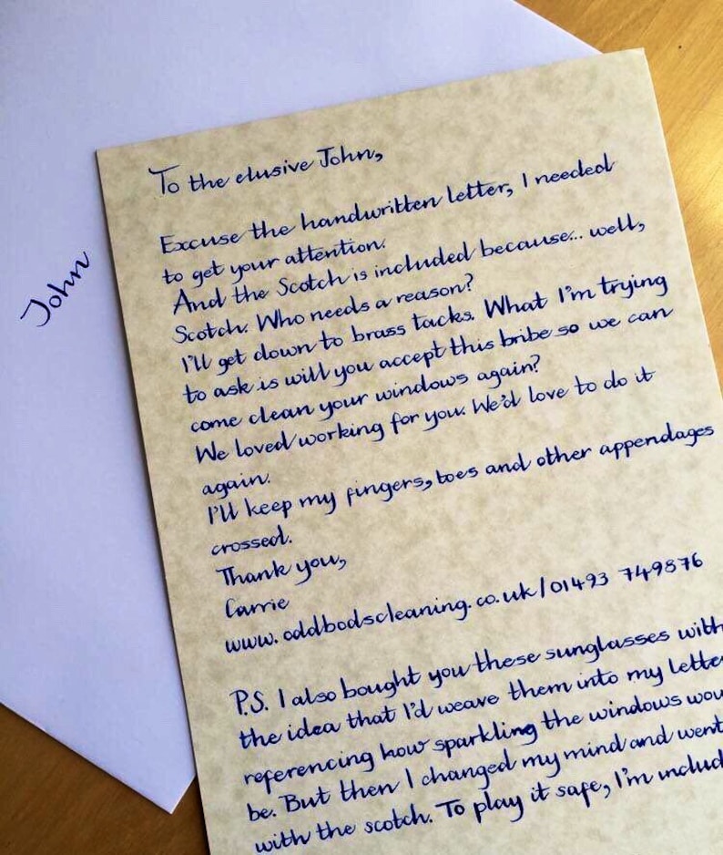 Handwriting Service Handwritten Letter Calligraphy Service | Etsy