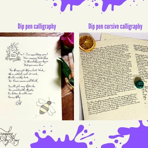 Handwriting Service, Handwritten Letter, Calligraphy Service ...